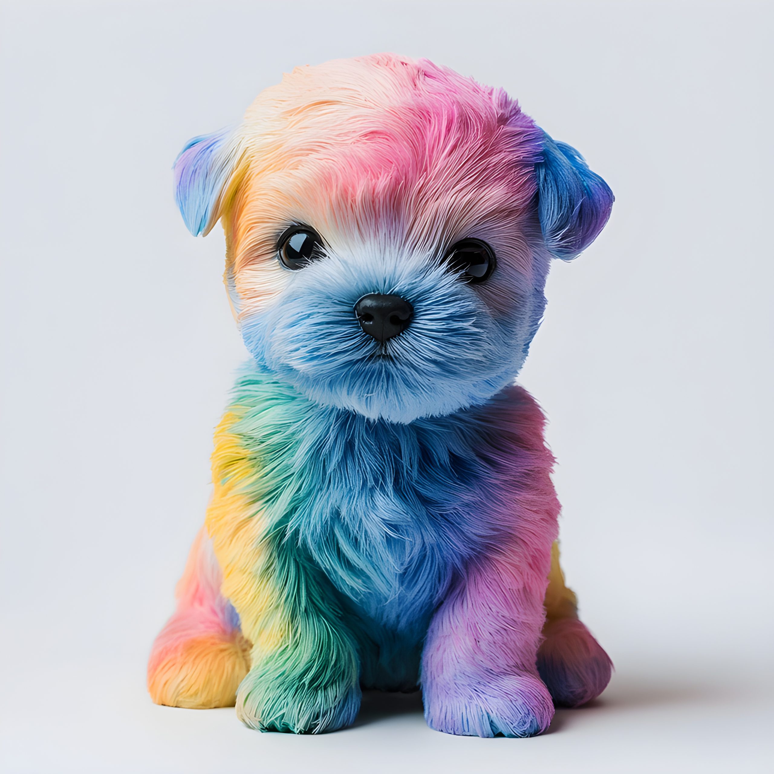 Rainbow Puppy Portrait - Impossible Images - Unique stock images for ...