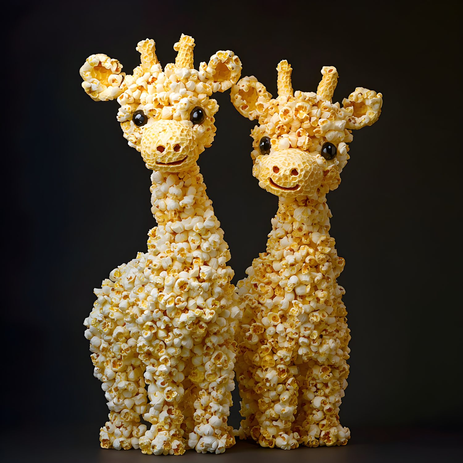 Popcorn Giraffe Duo - Impossible Images - Unique stock images for ...