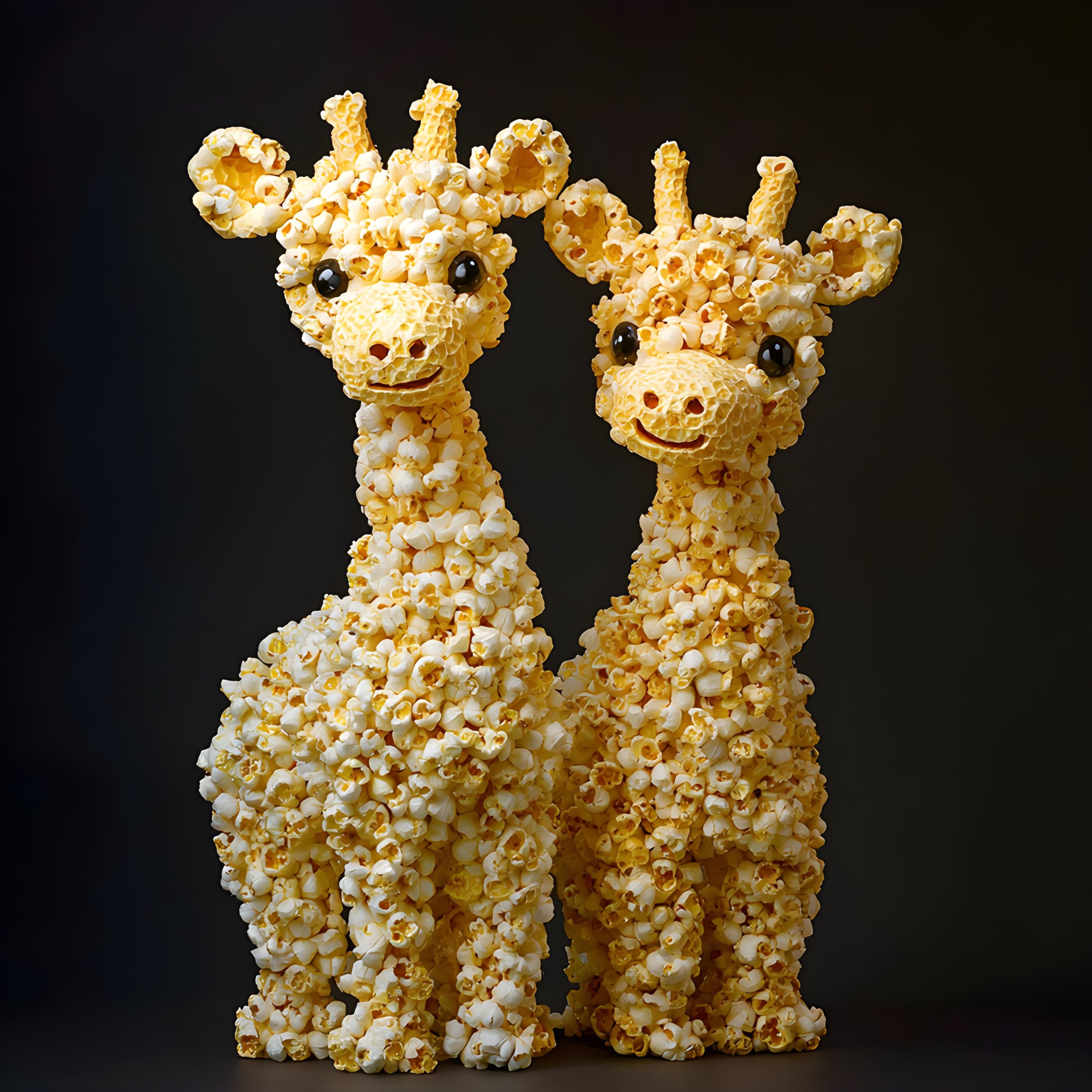 Popcorn Giraffe Duo - Impossible Images - Unique stock images for ...