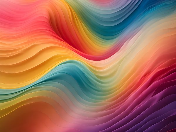 Rainbow Wave Abstract Art - Impossible Images - Unique stock images for ...