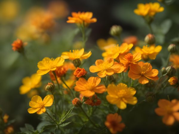 Golden Flowers in Sunlight - Impossible Images - Unique stock images ...