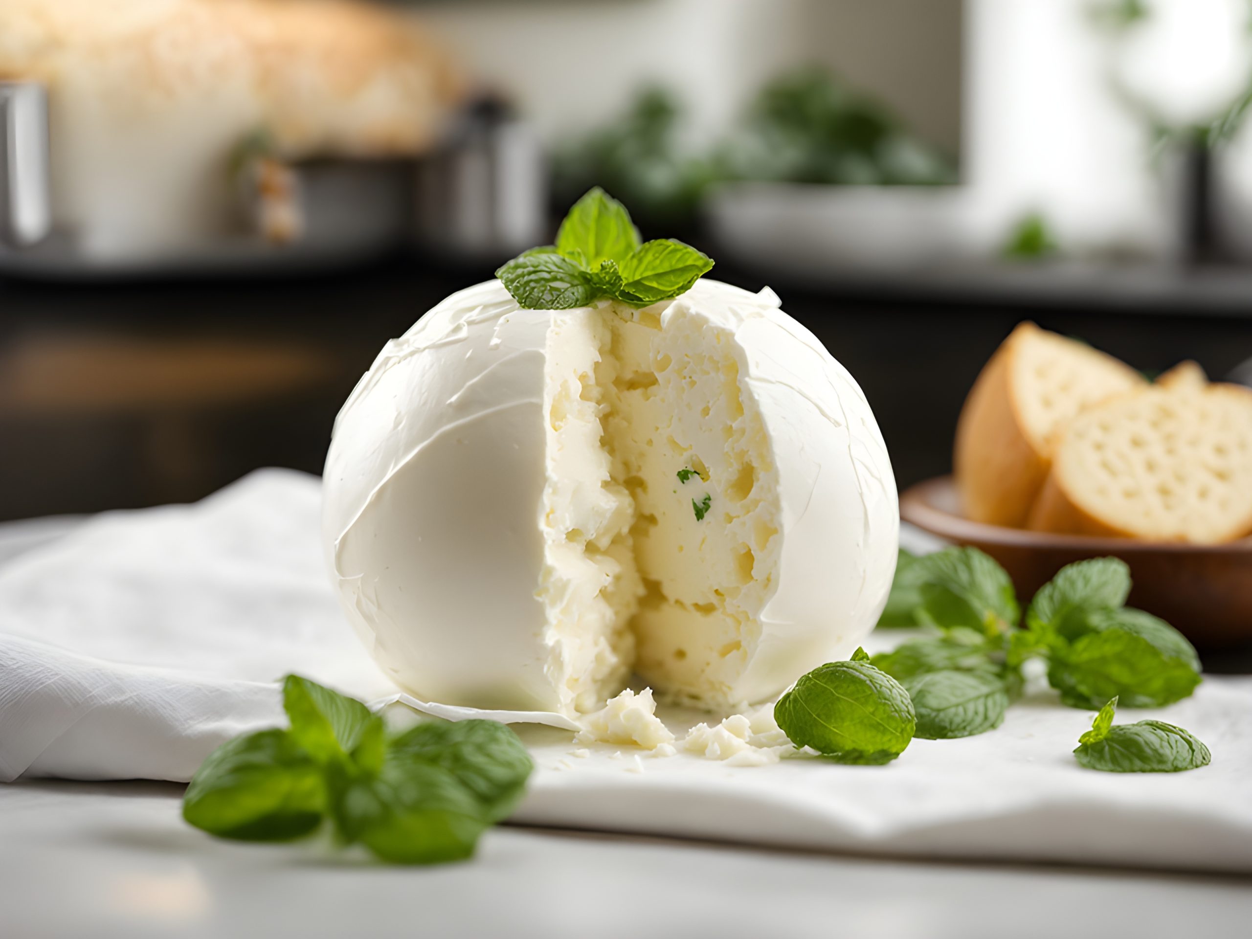 Mint-Infused Cheese Sphere - Impossible Images - Unique stock images ...