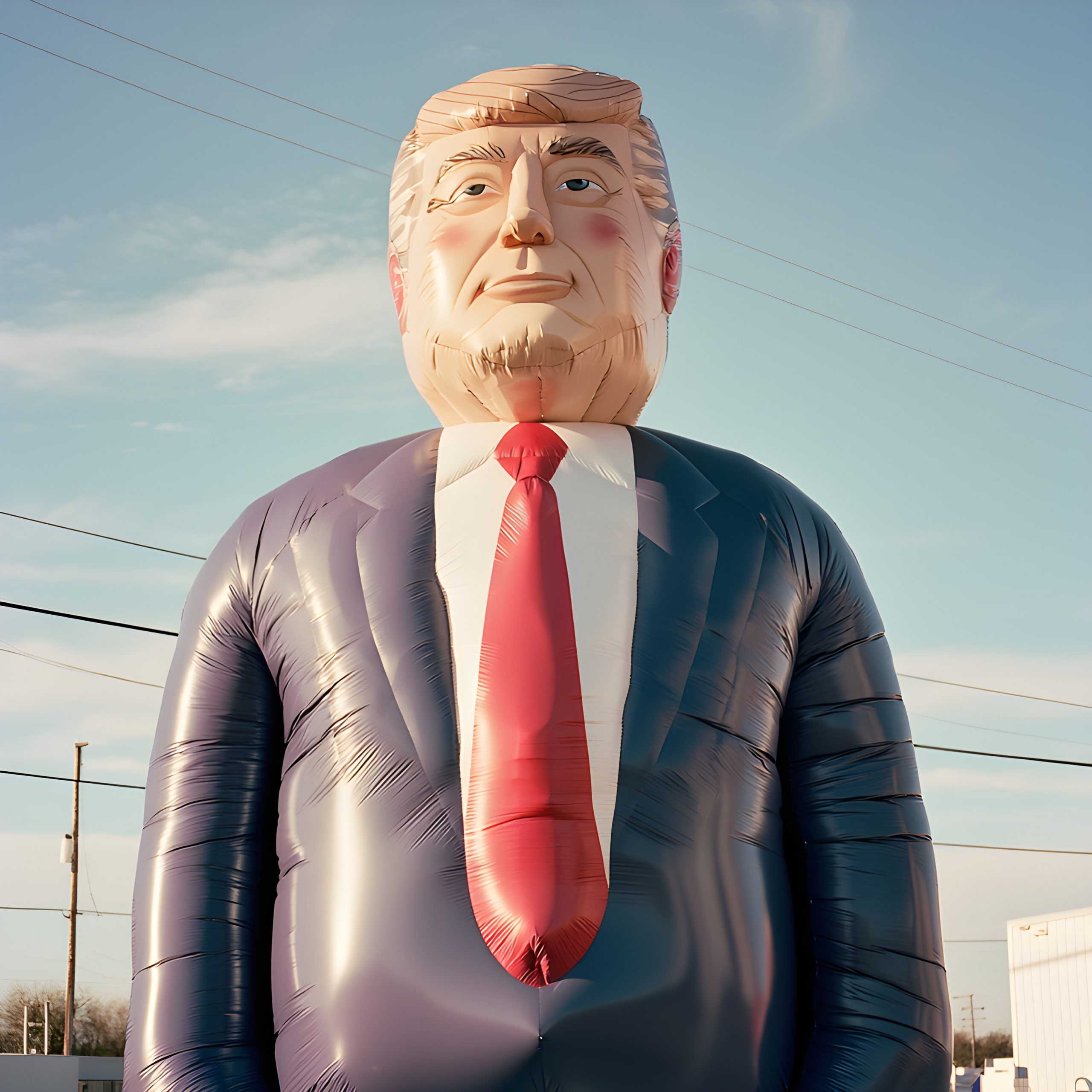 Giant Inflatable Trump Figure - Impossible Images - Unique stock images ...