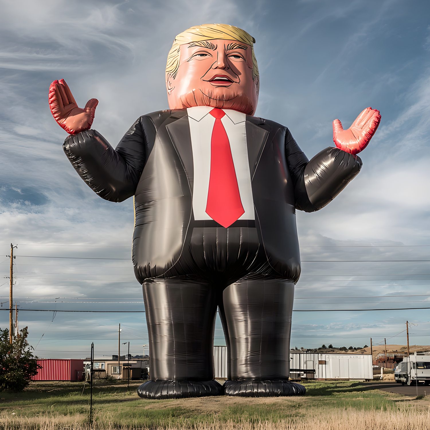 Giant Inflatable Trump Figure - Impossible Images - Unique stock images ...