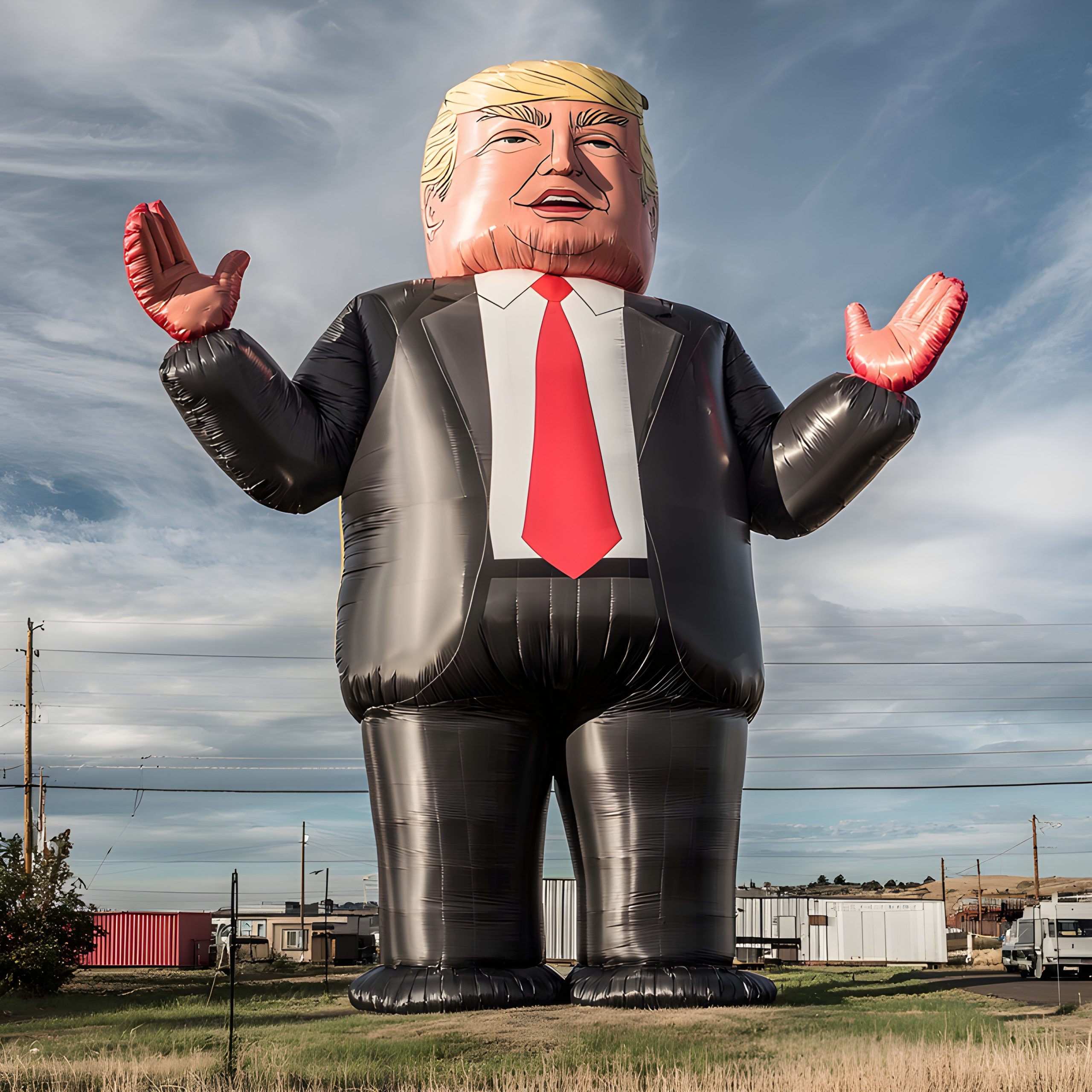 Giant Inflatable Trump Figure - Impossible Images - Unique stock images ...