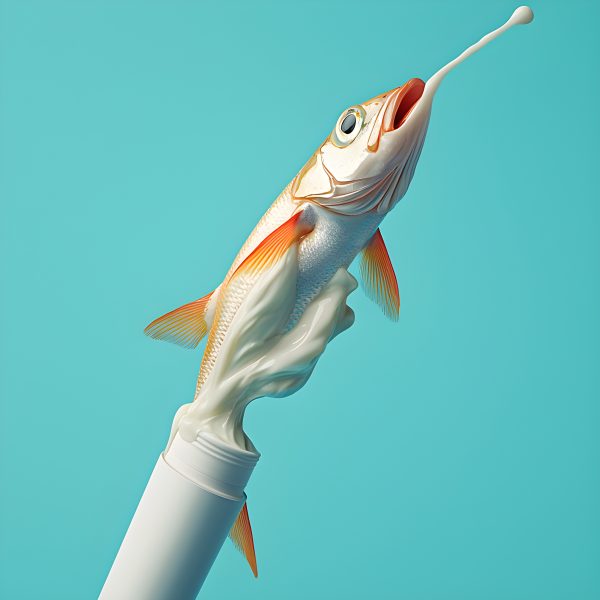 Creamy Fish Squeeze Out Fun - Impossible Images - Unique stock images ...