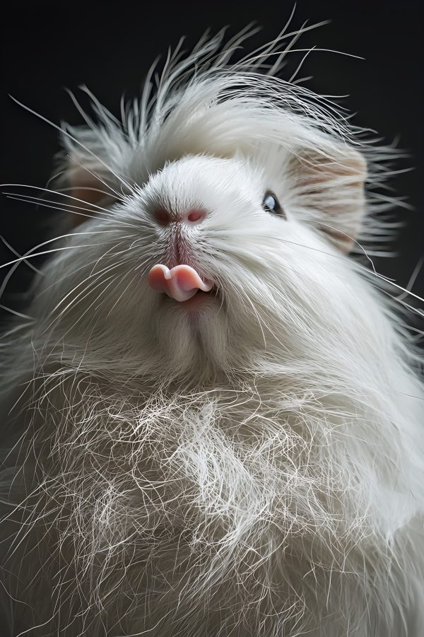 Fluffy Guinea Pig Tongue Out - Impossible Images - Unique stock images ...