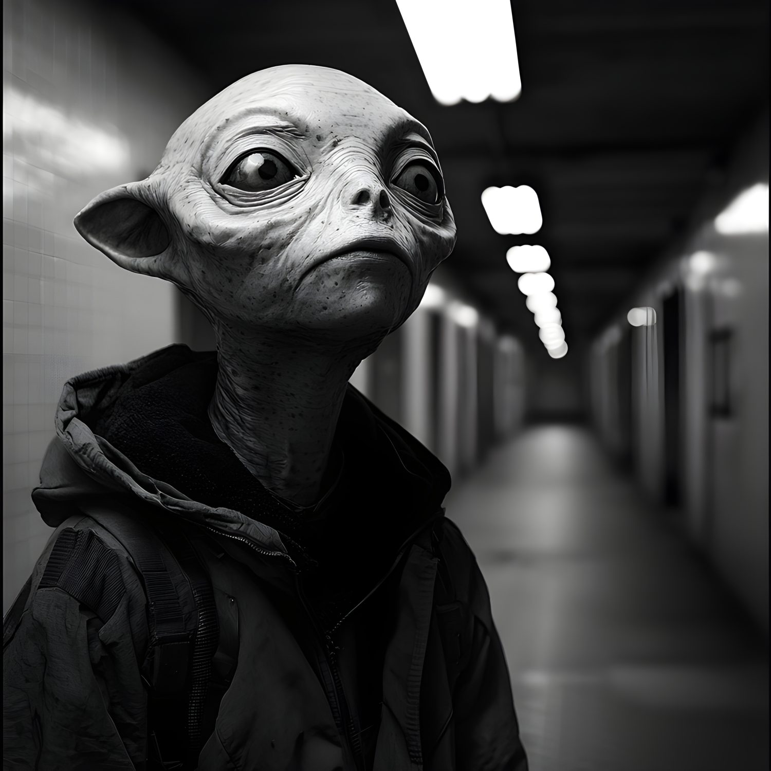 Alien in the Hallway - Impossible Images - Unique stock images for ...
