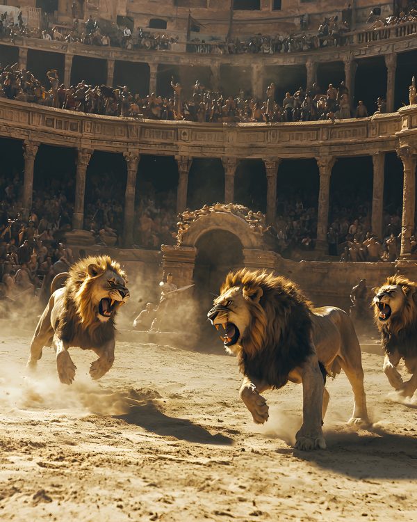 Lions in the Colosseum's Arena - Impossible Images - Unique stock ...