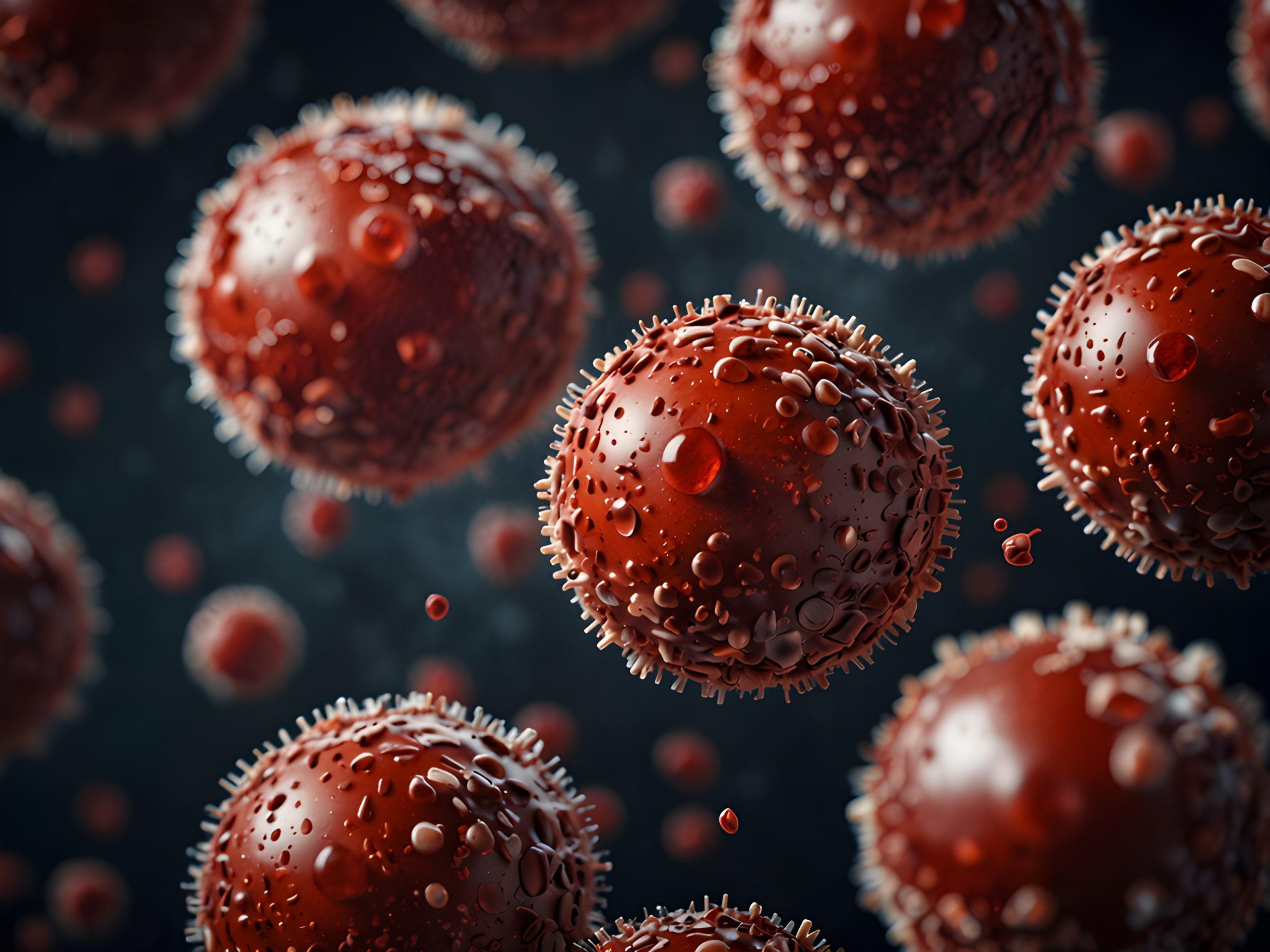 Microscopic Viral Infection Swarm - Impossible Images - Unique stock ...