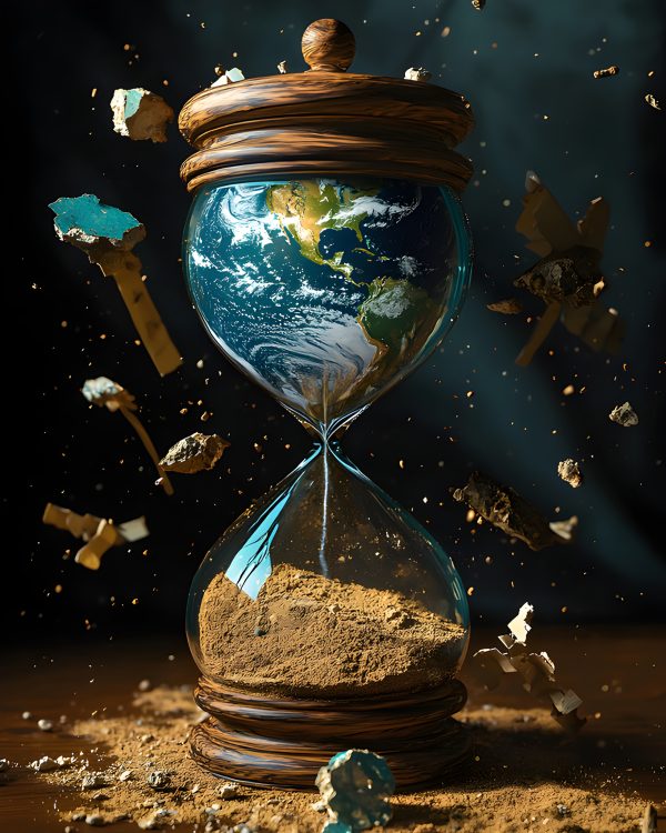 Earth's Hourglass: Time Running Out - Impossible Images - Unique stock ...
