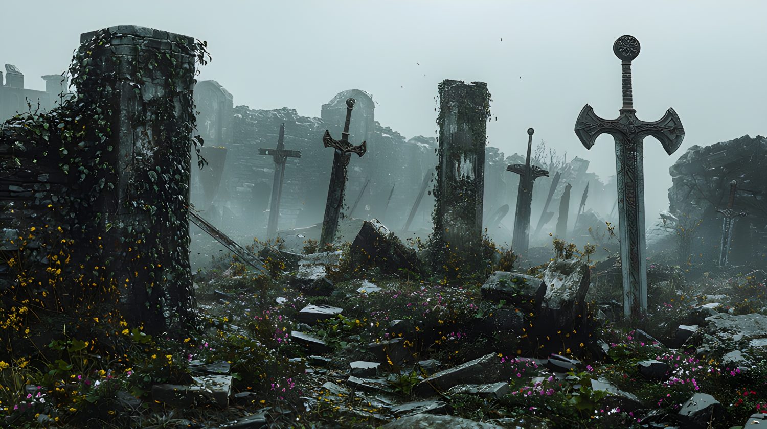 Forgotten Swords in Ruins - Impossible Images - Unique stock images for ...