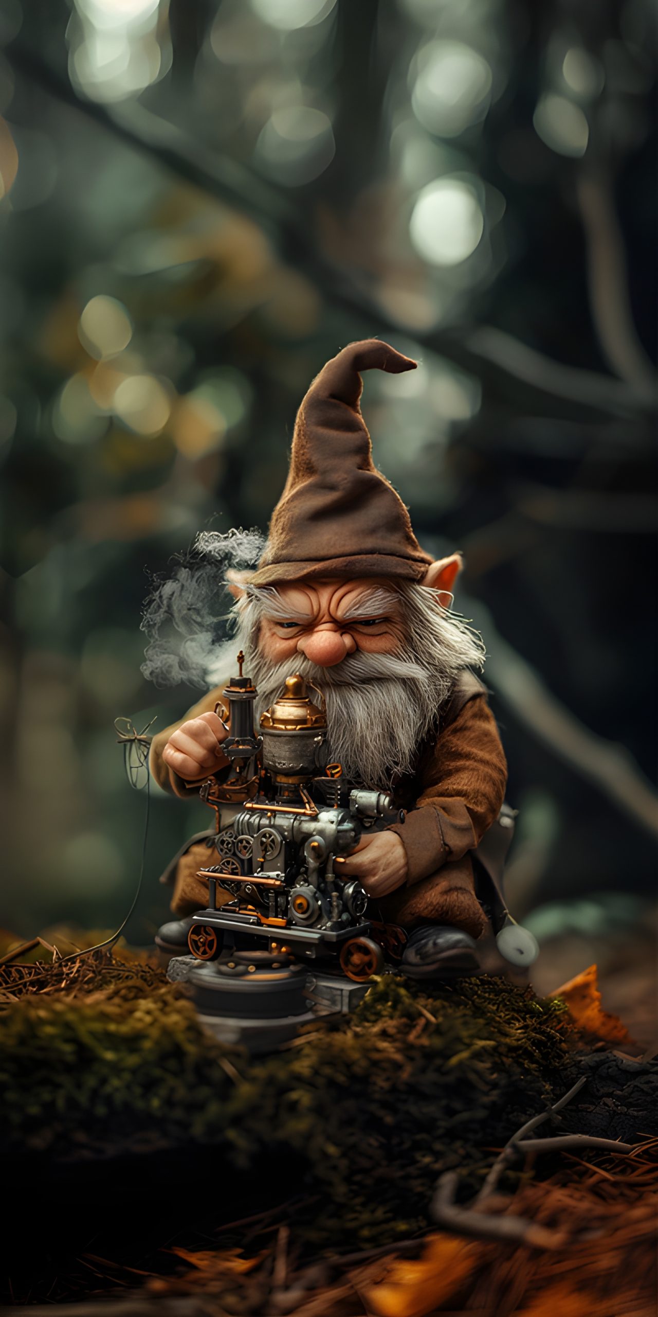 Steampunk Gnome Engineer at Work - Impossible Images - Unique stock images for commercial use.