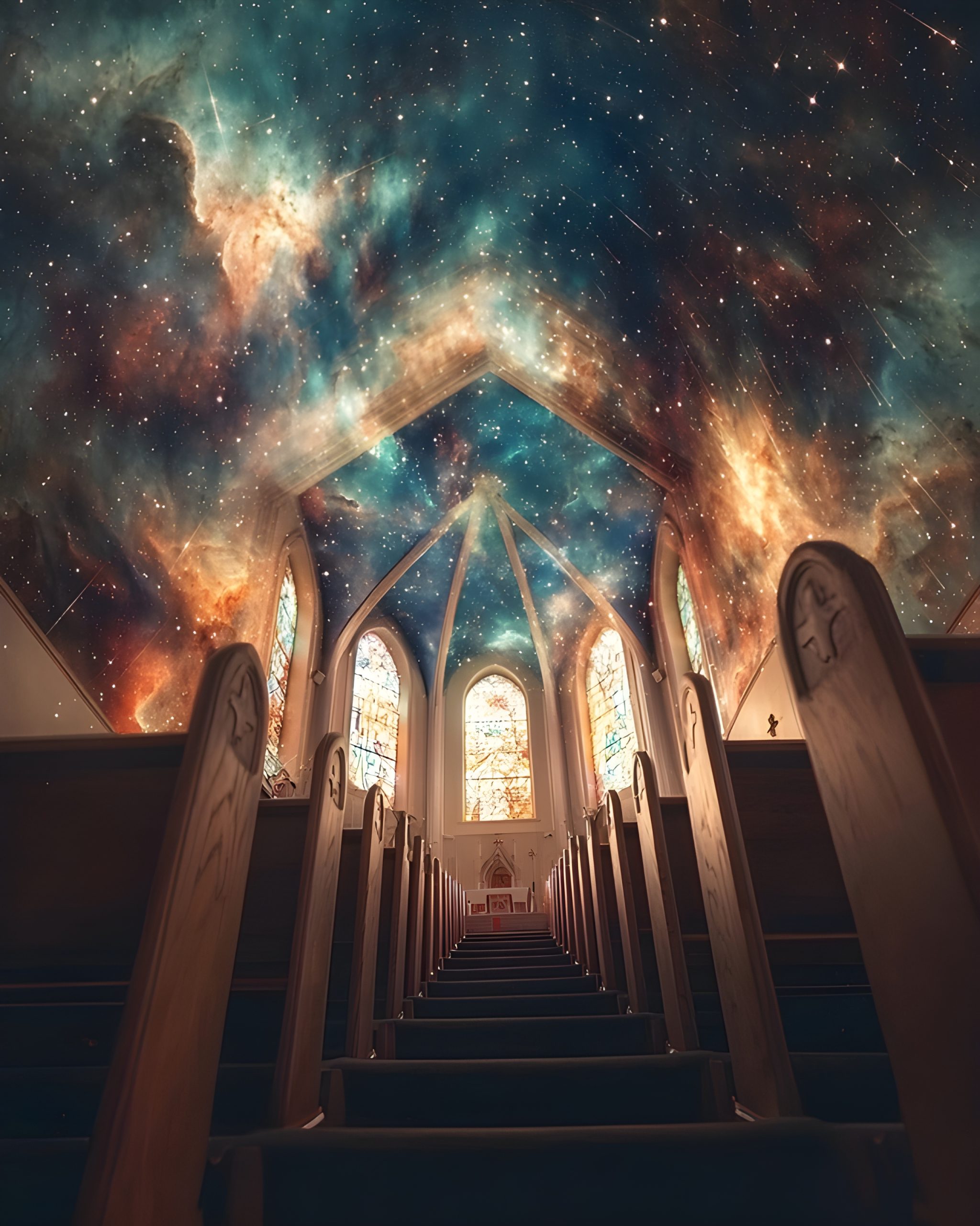 Cosmic Church Sanctuary - Impossible Images - Unique stock images for ...