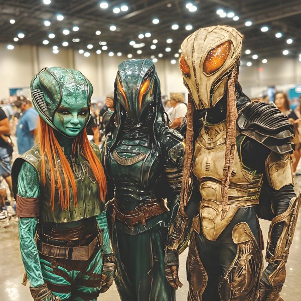 Alien Cosplayers at Sci-Fi Con - Impossible Images - Unique stock ...