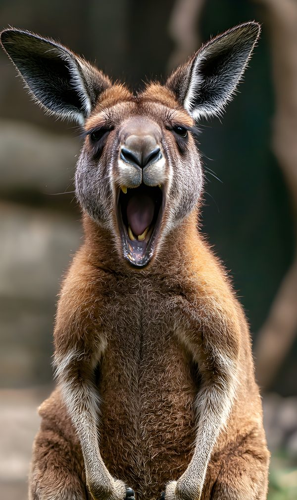 Yawning Kangaroo Close-Up - Impossible Images - Unique stock images for ...