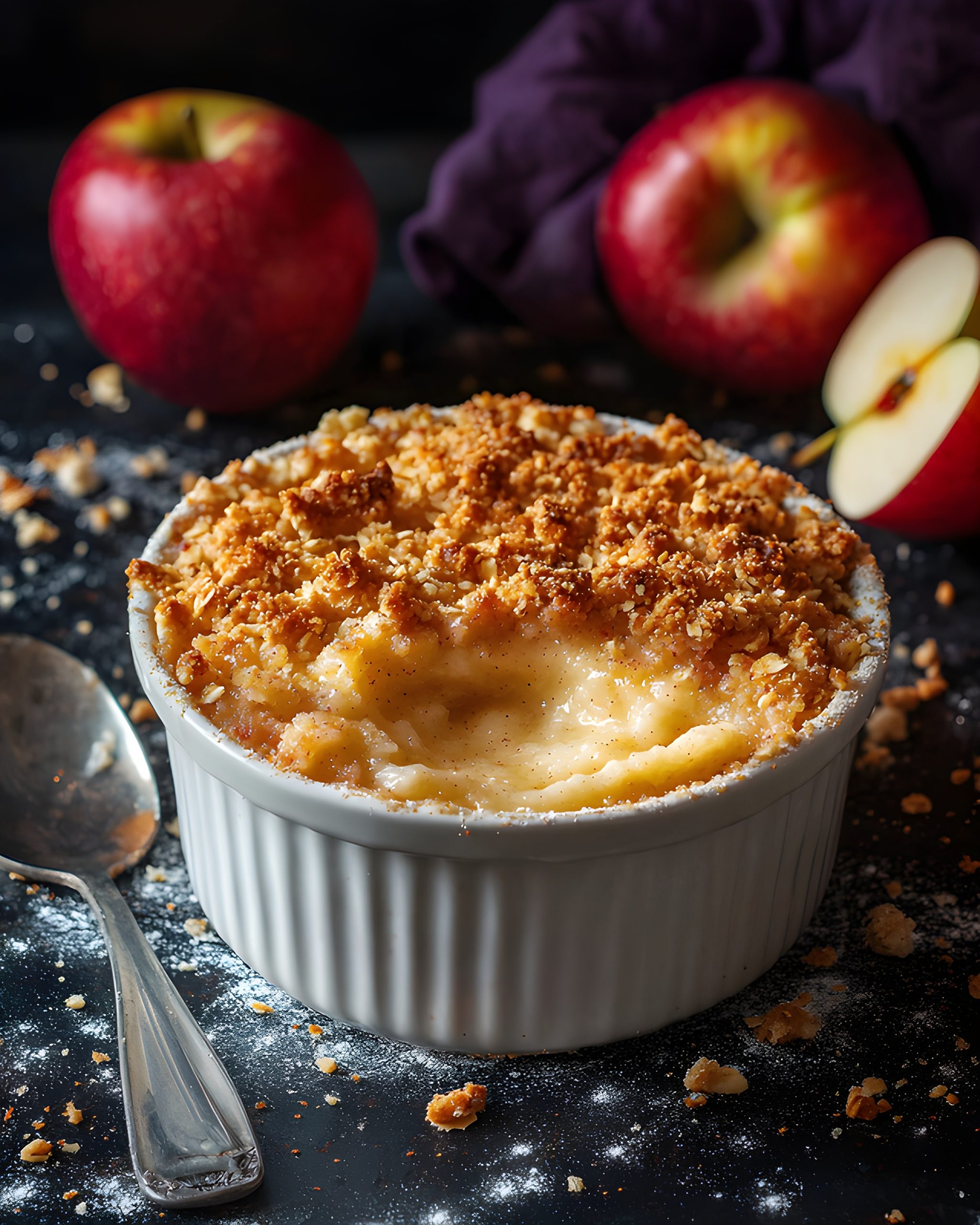 Apple Crumble in a Ramekin - Impossible Images - Unique stock images ...