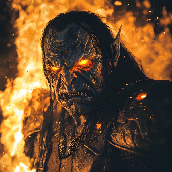 Burning Orc Warlord - Impossible Images - Unique stock images for ...