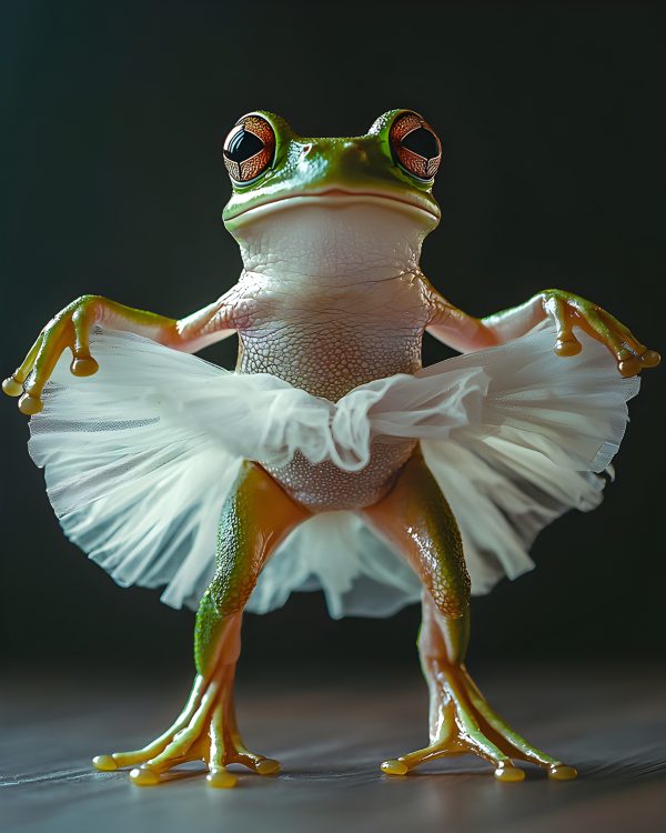 Frog in a Tutu Ballet Frog Dancing Frog Frog Ballerina - Impossible ...