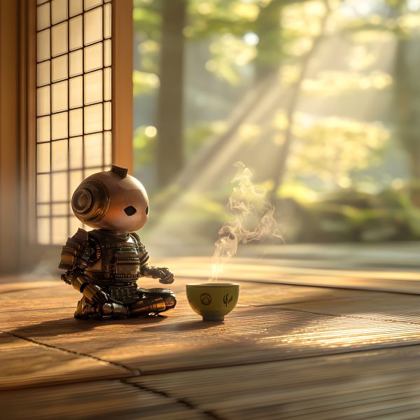 Zen Robot Tea Ceremony - Impossible Images - Unique stock images for ...