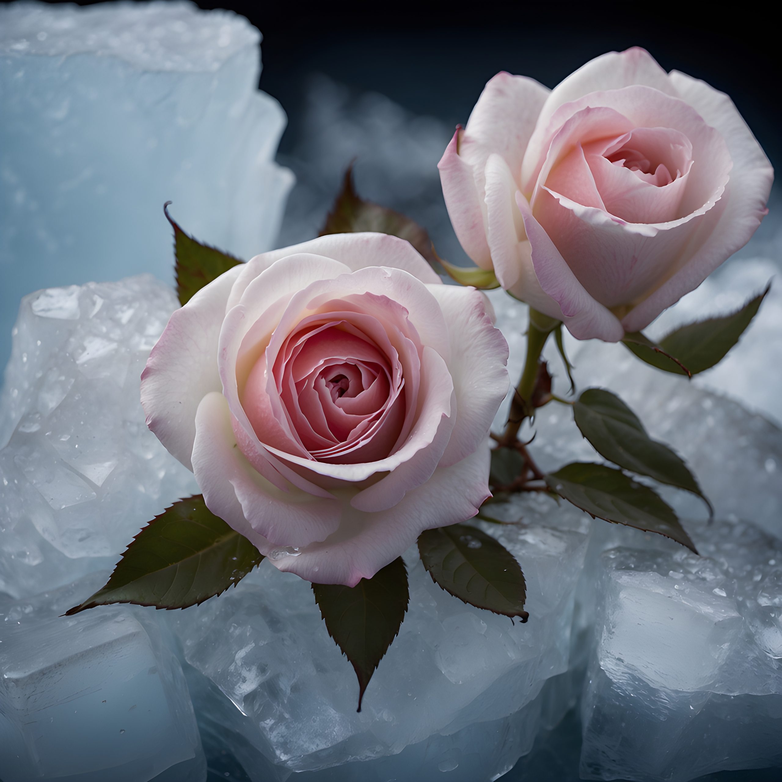 Frozen Roses on Ice - Impossible Images - Unique stock images for ...