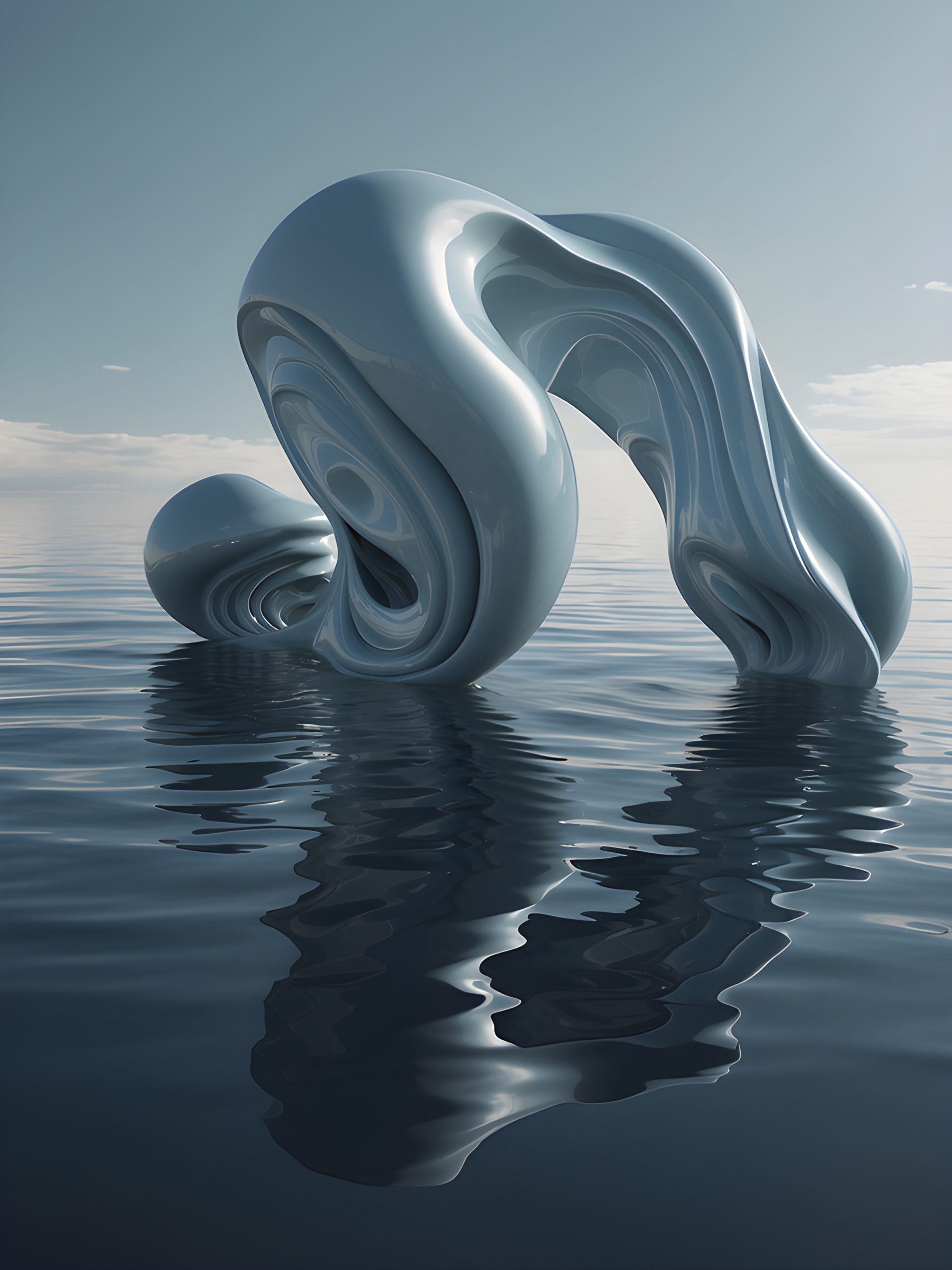Abstract Sculpture at Sea - Impossible Images - Unique stock images for ...