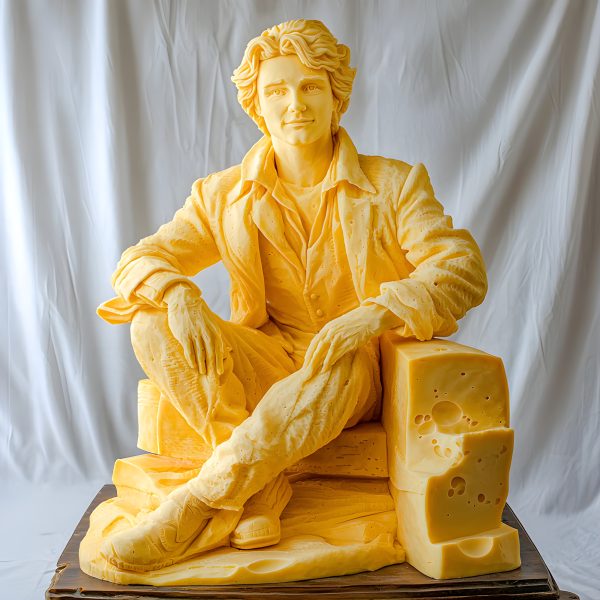 Cheese Sculpture of a Man - Impossible Images - Unique stock images for ...