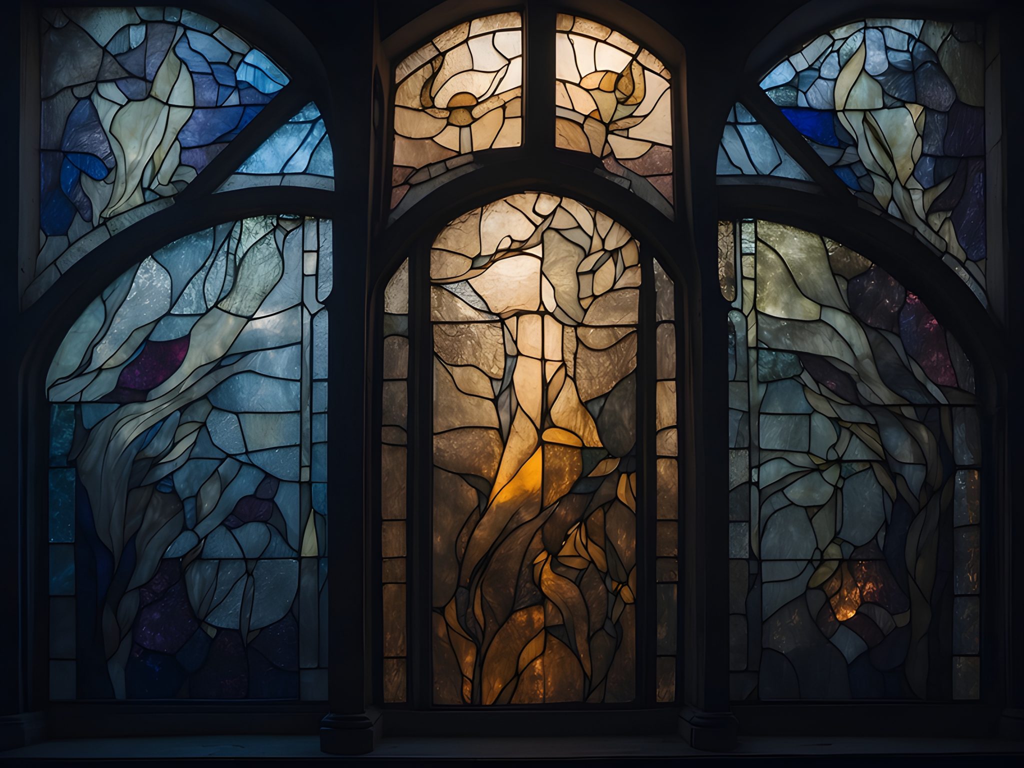 Stained Glass Window Art Deco - Impossible Images - Unique stock images ...