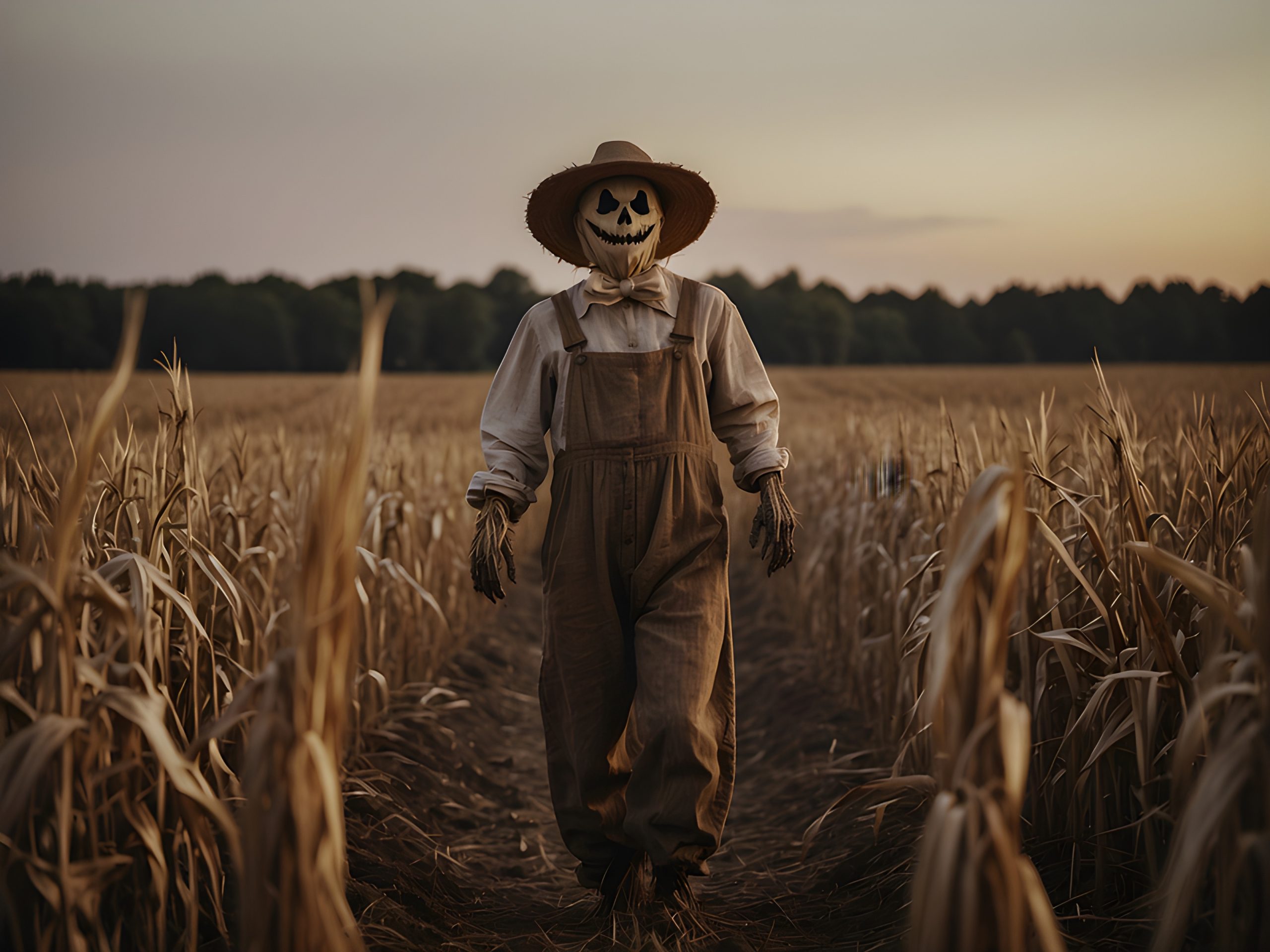 Harvest Horror: Scarecrow in Field - Impossible Images - Unique stock ...