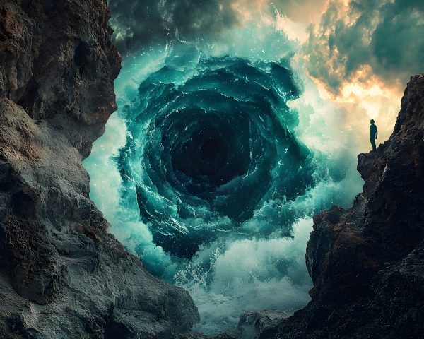 Oceanic Abyss A Lone Watcher Impossible Images Unique Stock Images
