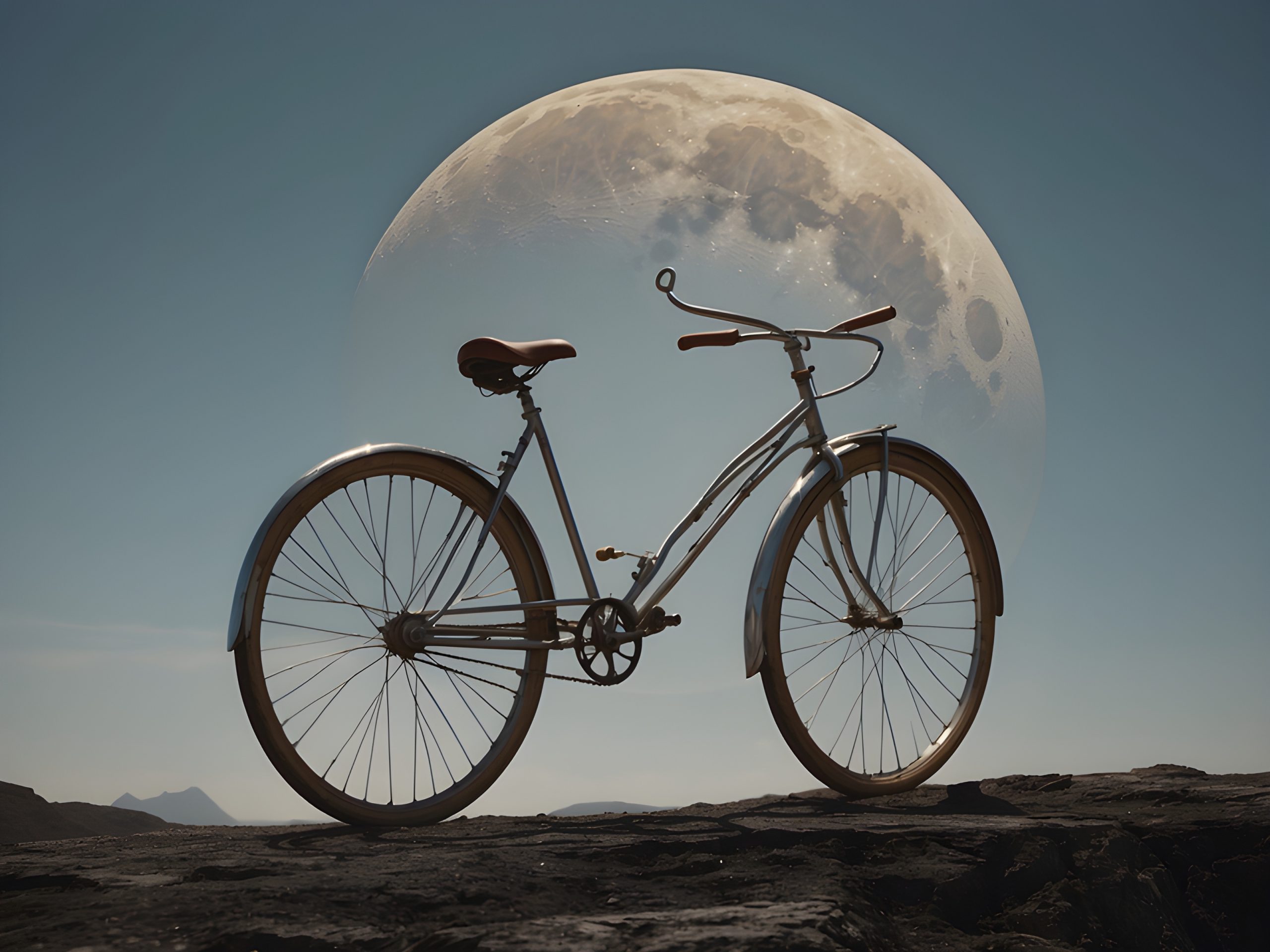 Bicycle Under the Moon - Impossible Images - Unique stock images for ...