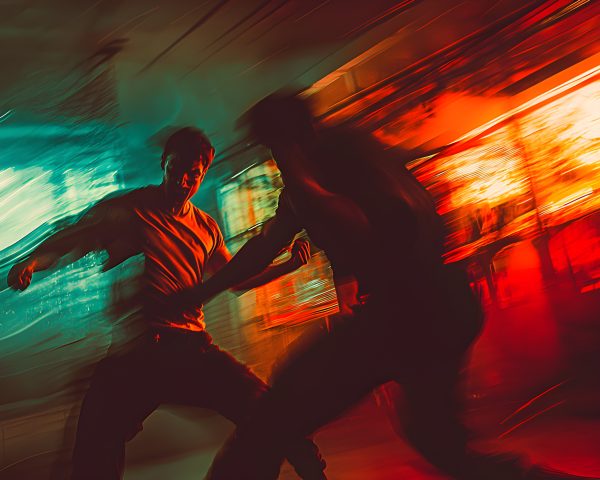 Neon Night Fight Brutal Street Brawl City Combat Urban Showdown Clash ...