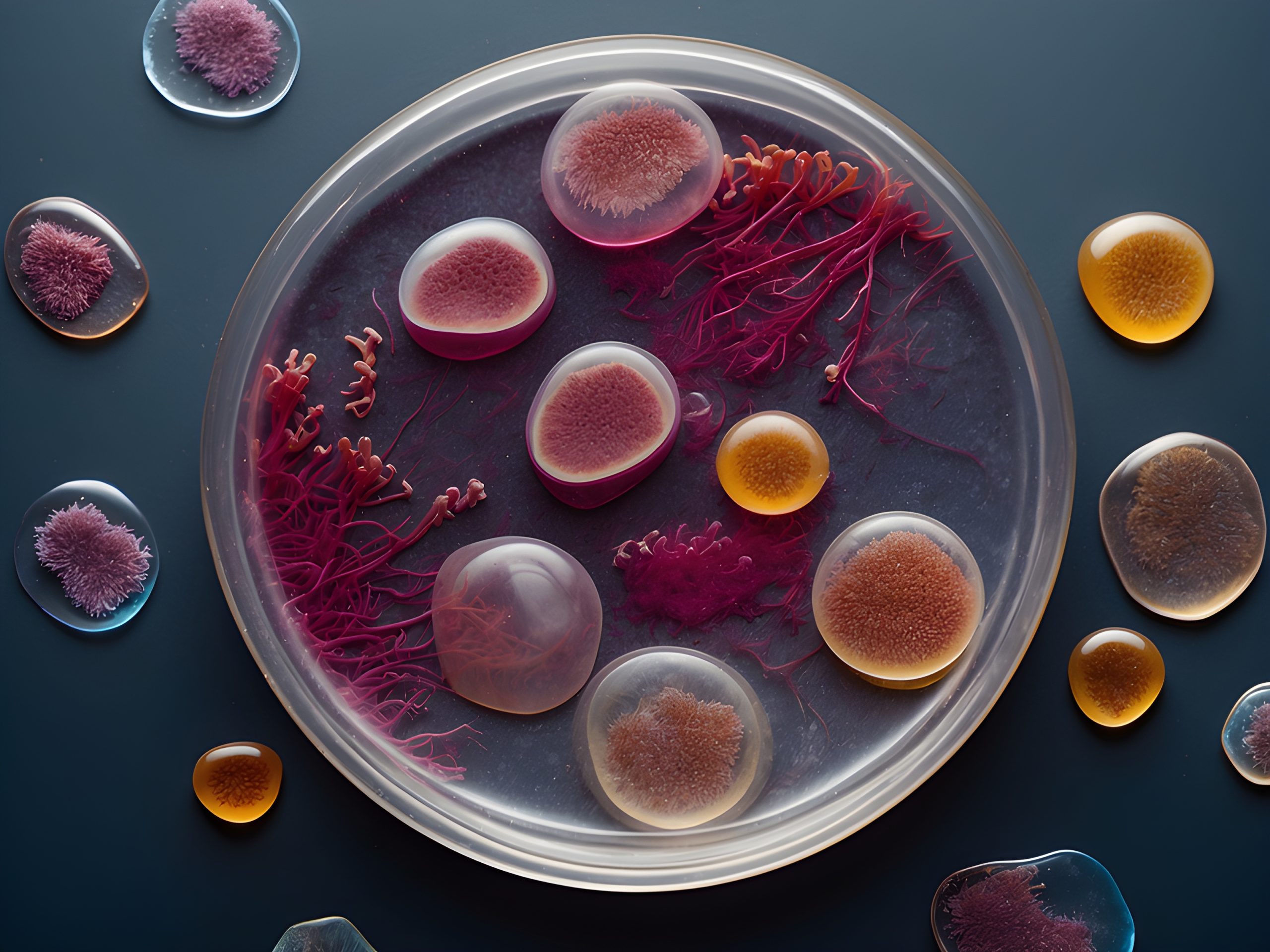 Microbial Art: Petri Dish Culture - Impossible Images - Unique stock images for commercial use.