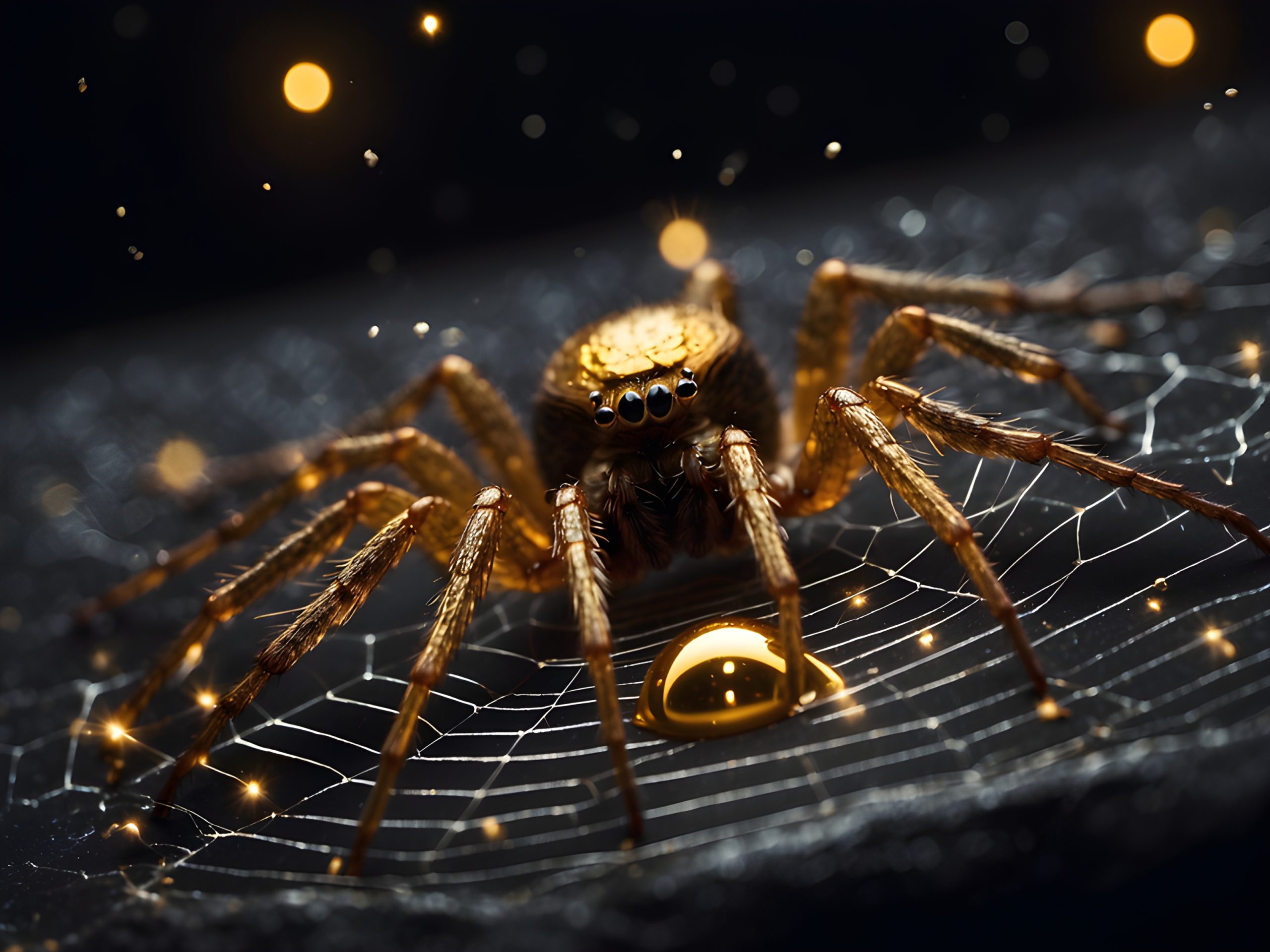 Golden Spider's Web Magic - Impossible Images - Unique stock images for ...