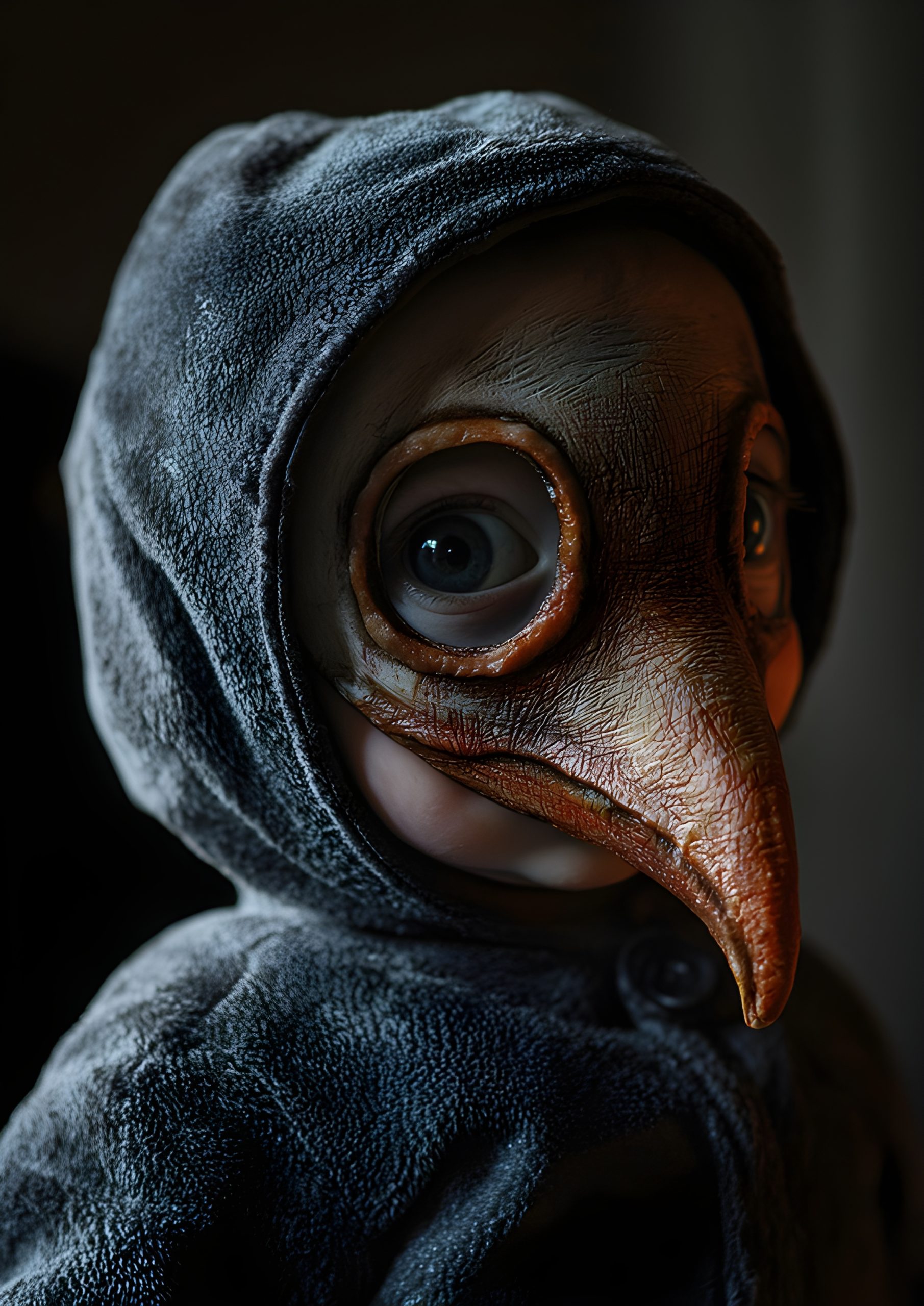 Hooded Plague Doctor Child Portrait - Impossible Images - Unique stock ...