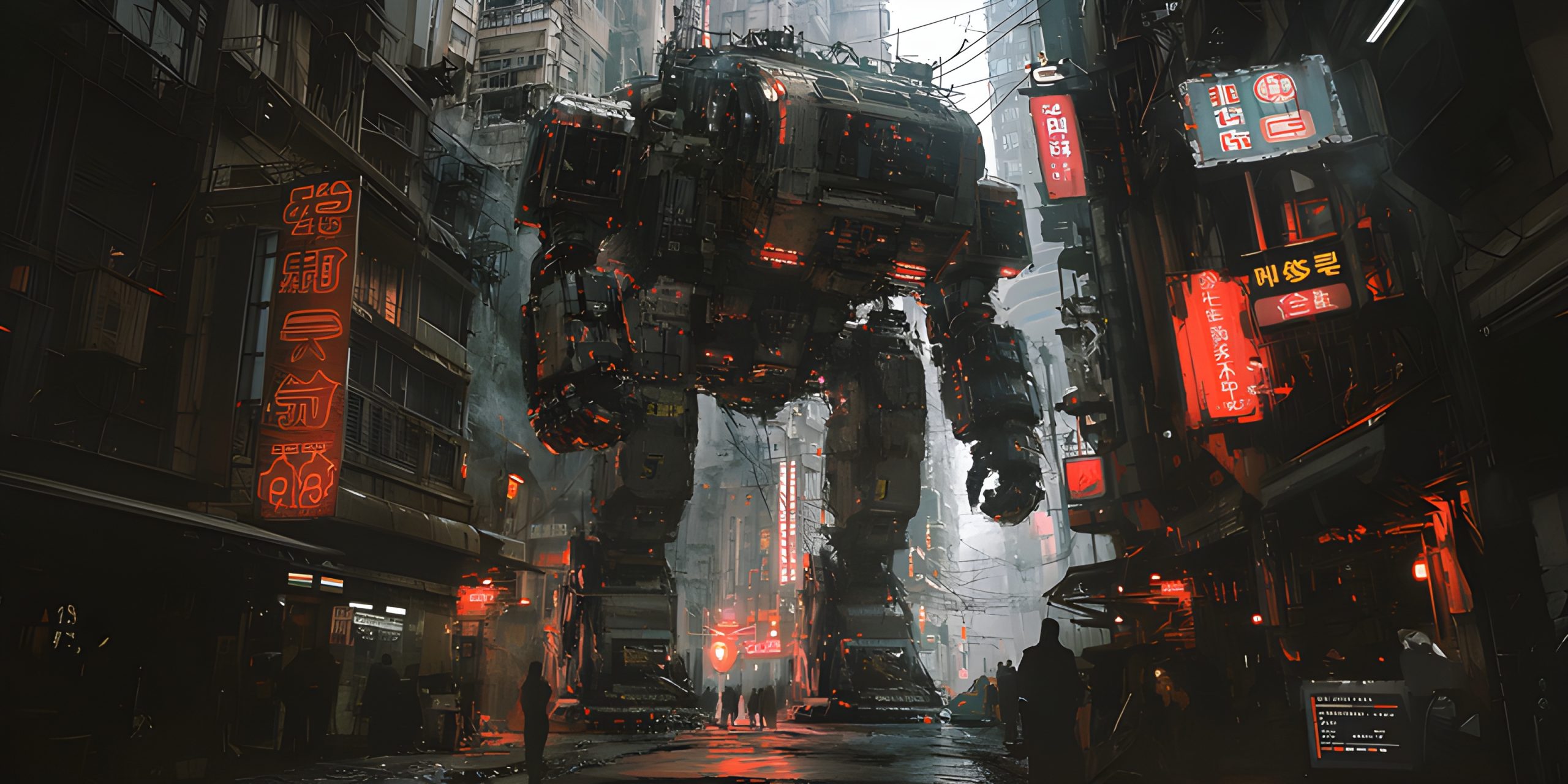 Cyberpunk City Mech - Impossible Images - Unique stock images for ...