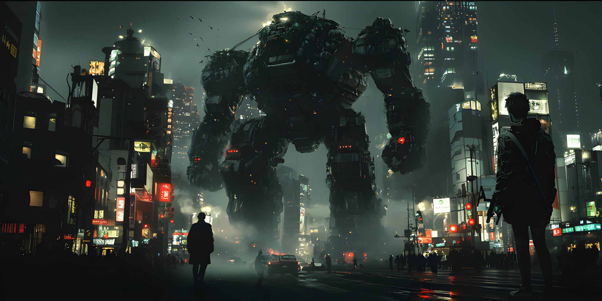 Cyberpunk City Colossus - Impossible Images - Unique stock images for ...