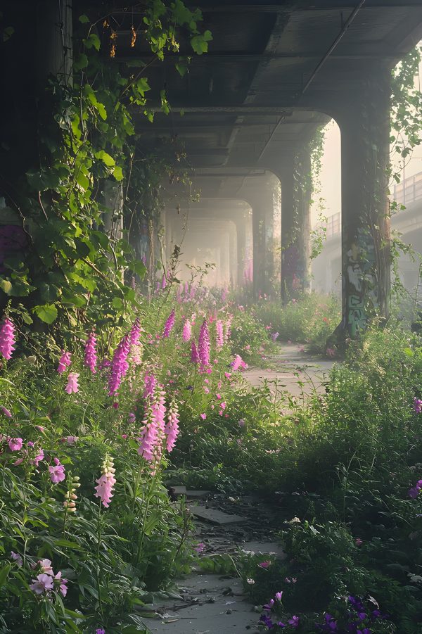 Secret Garden Underpass Blooms - Impossible Images - Unique stock ...