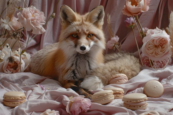 Fox, Flowers, and Macarons - Impossible Images - Unique stock images ...