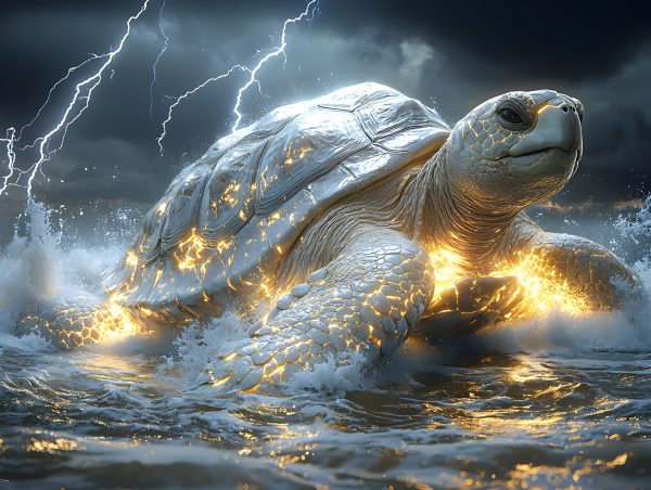 Glowing Turtle Storm - Impossible Images - Unique stock images for ...