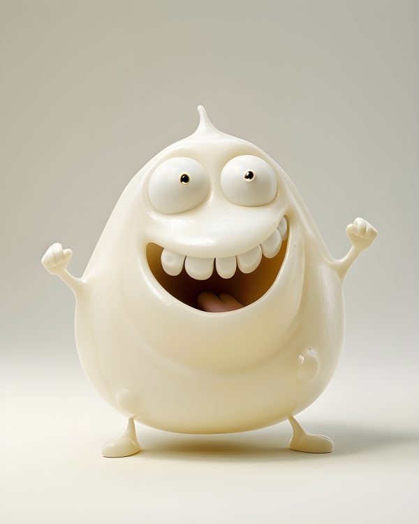 Happy Creamy Blob Character - Impossible Images - Unique stock images ...