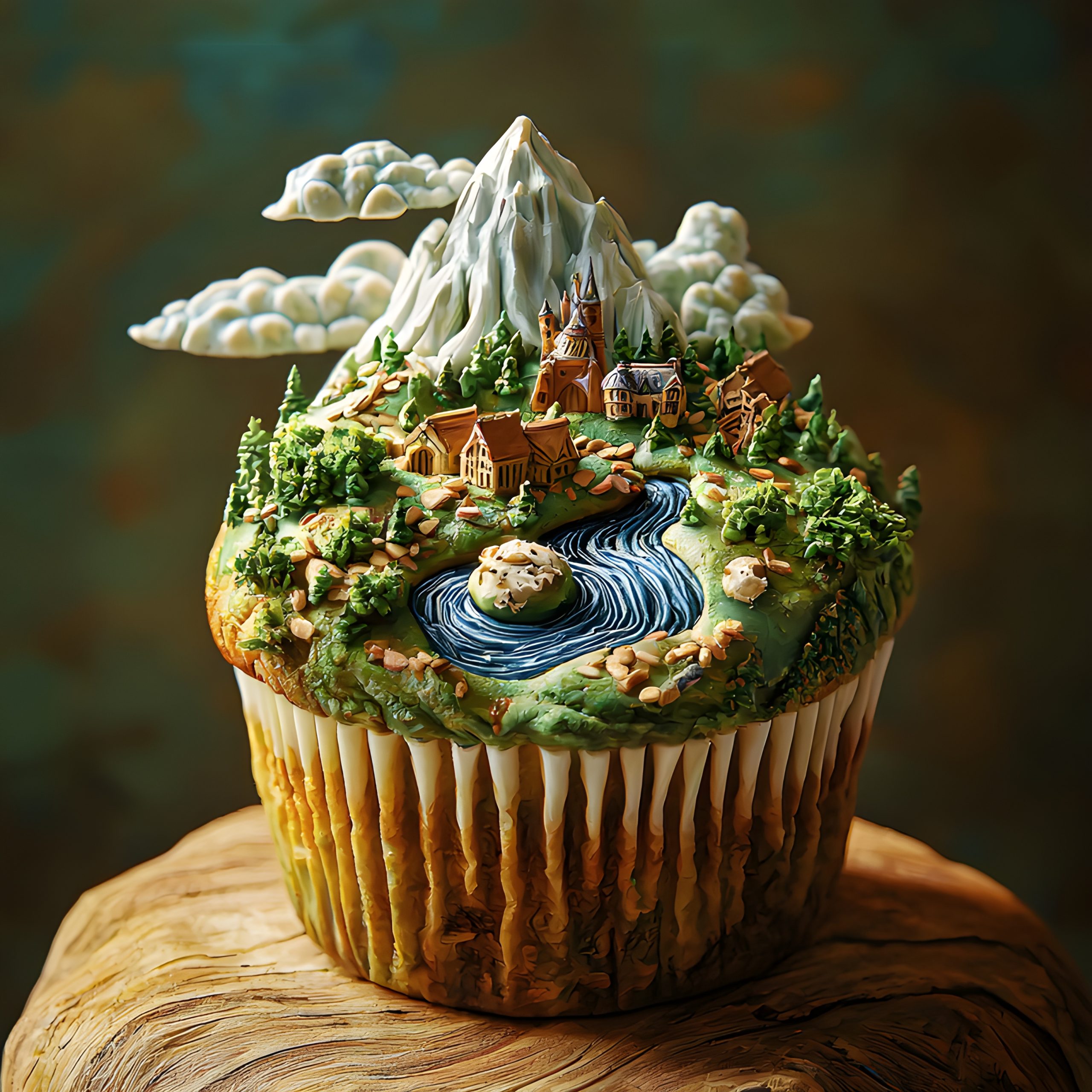 Fantasy Cupcake Landscape - Impossible Images - Unique stock images for ...
