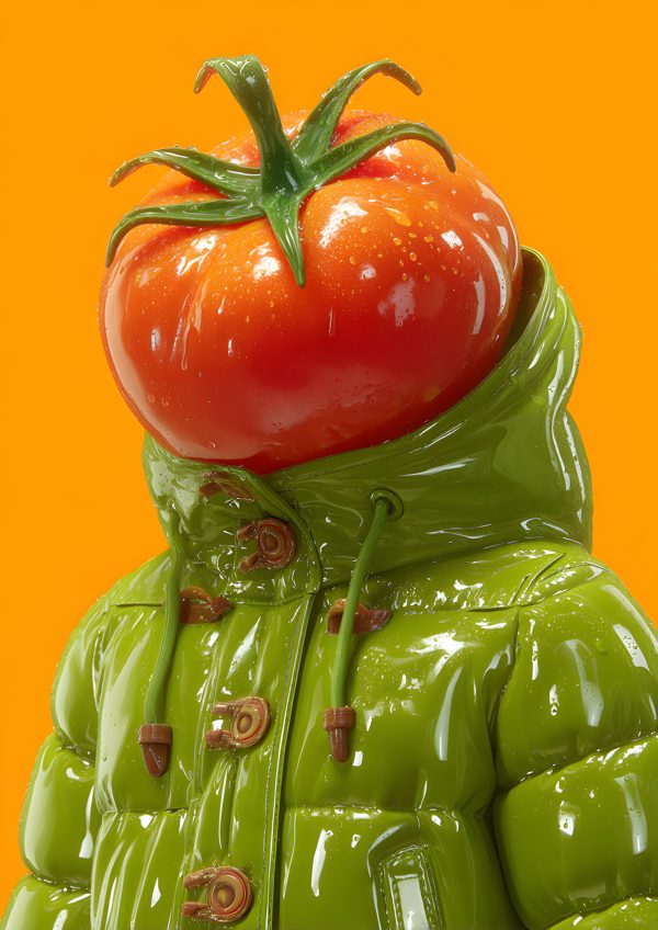 Tomato Head in Green Jacket - Impossible Images - Unique stock images ...