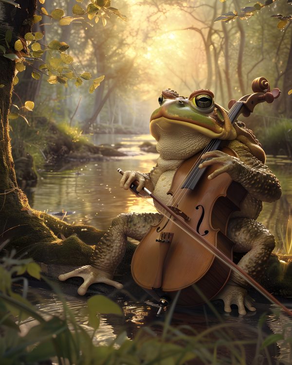 Toad's Cello Serenade - Impossible Images - Unique stock images for ...