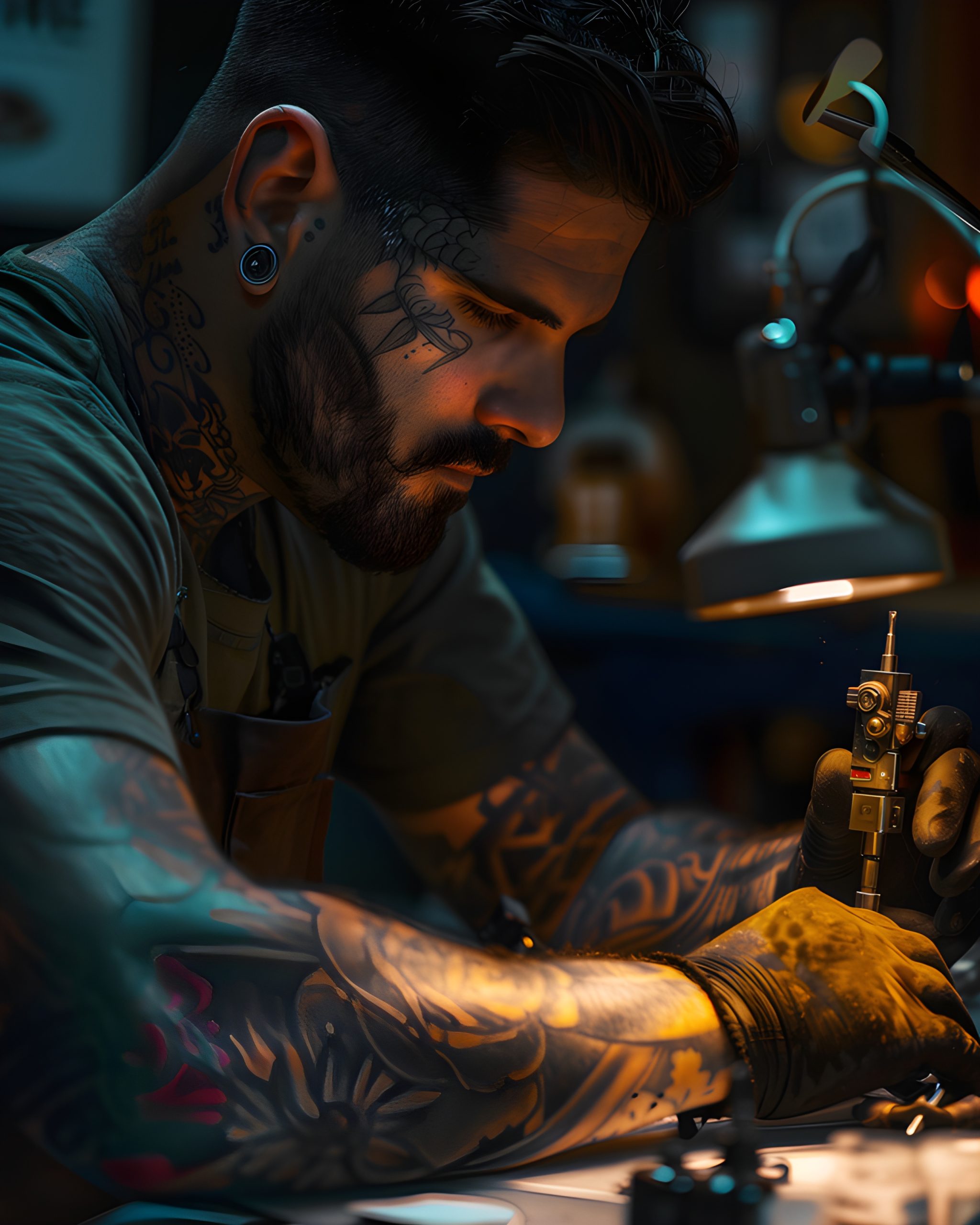 Tattoo Artist at Work - Impossible Images - Unique stock images for ...