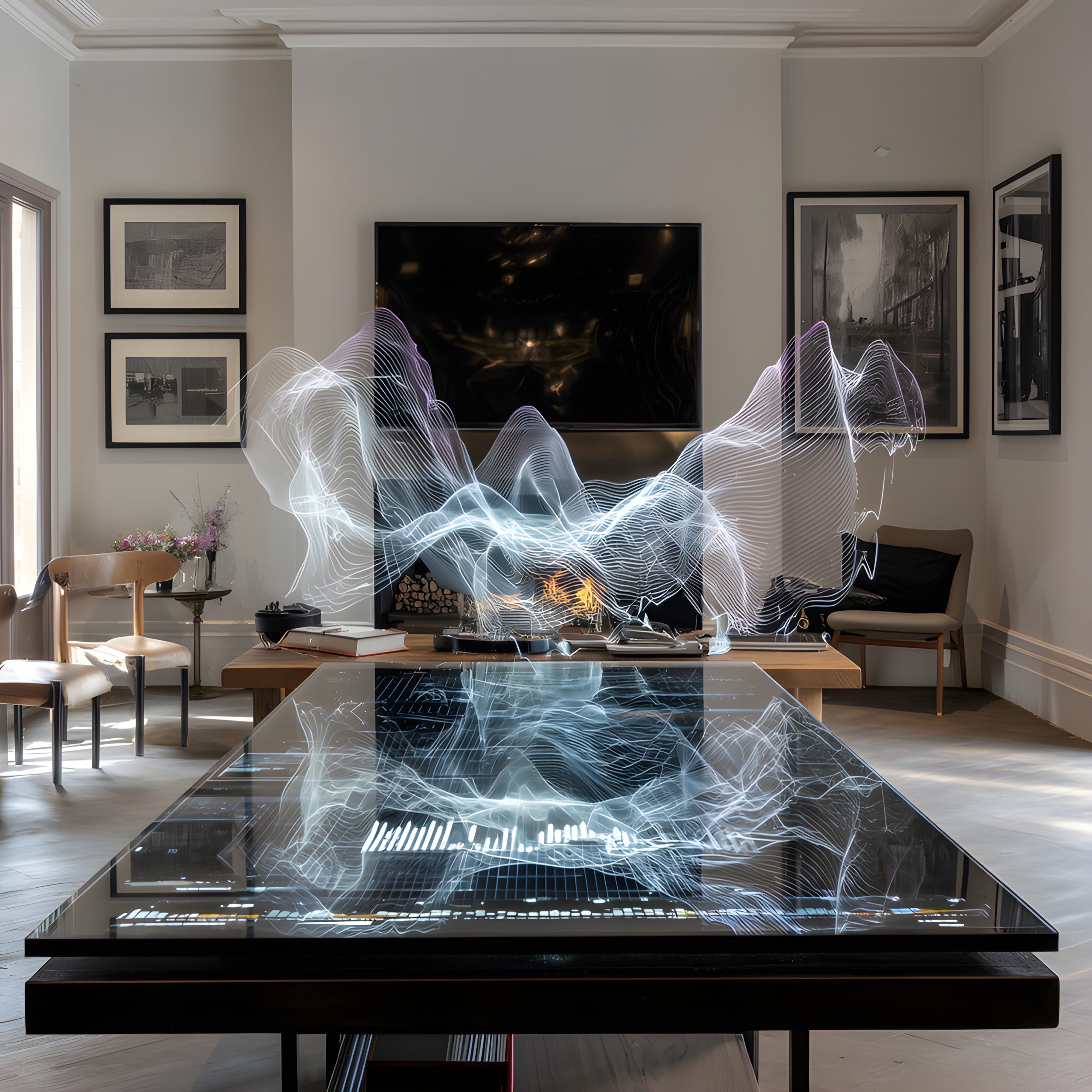 Interactive Living Room Table - Impossible Images - Unique stock images ...