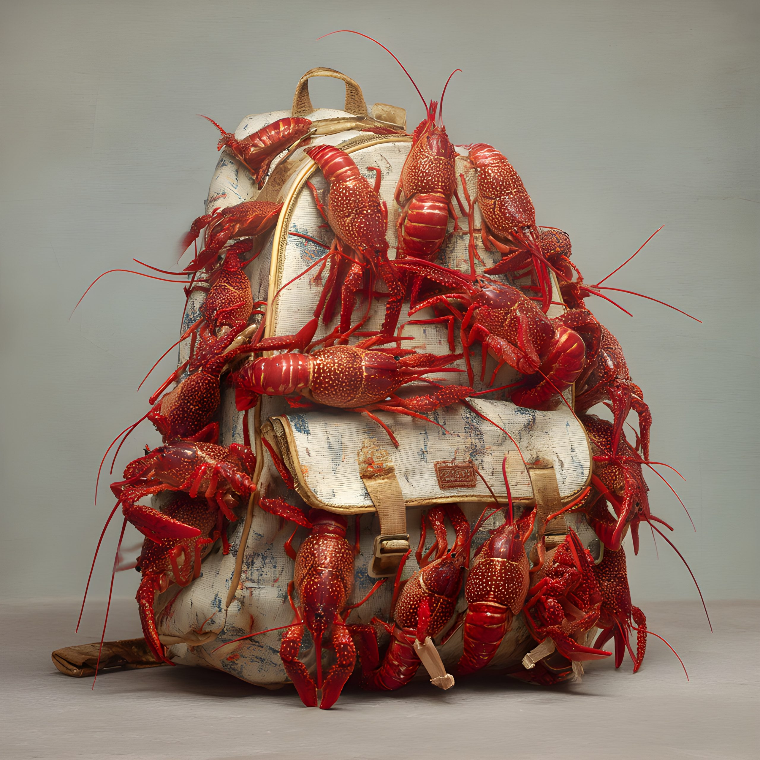Crawfish Backpack Overload - Impossible Images - Unique stock images ...